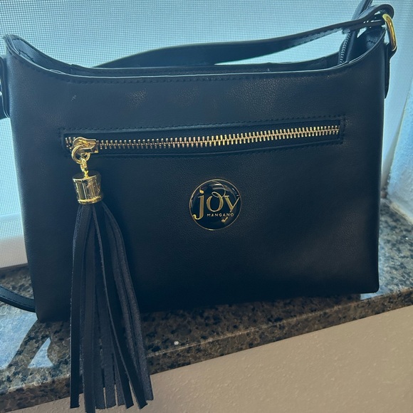 Joy Mangano | Bags | Joy Mangano Black Leather Crossbody Bag | Poshmark